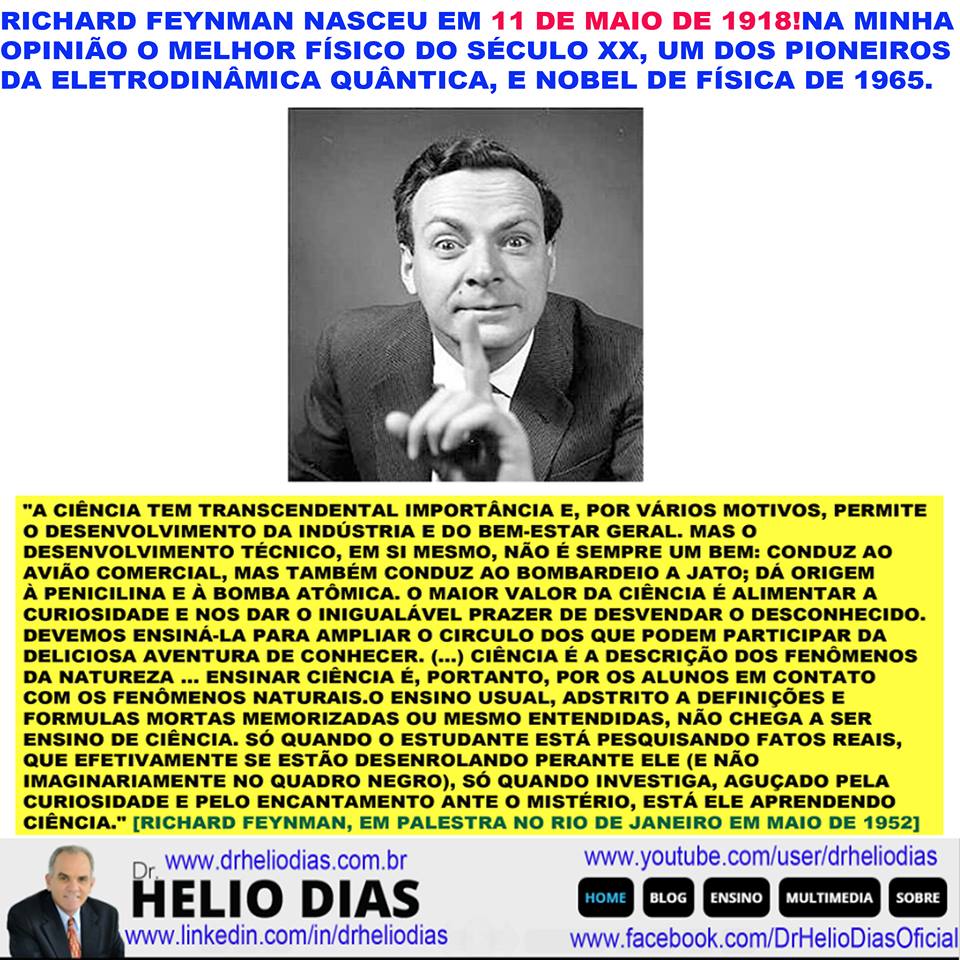 O aniversário de Richard Feynman! - IVEPESP