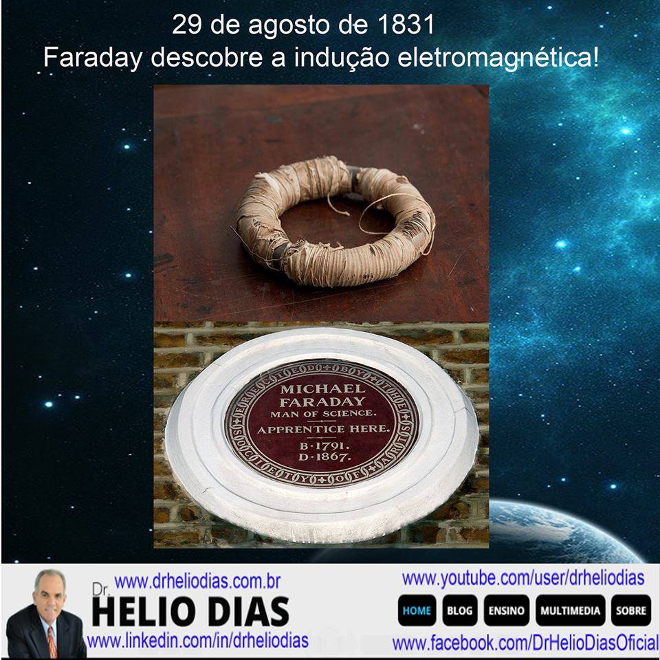 29 de Agosto de 1831: Faraday descobre a indução eletromagnética! - IVEPESP